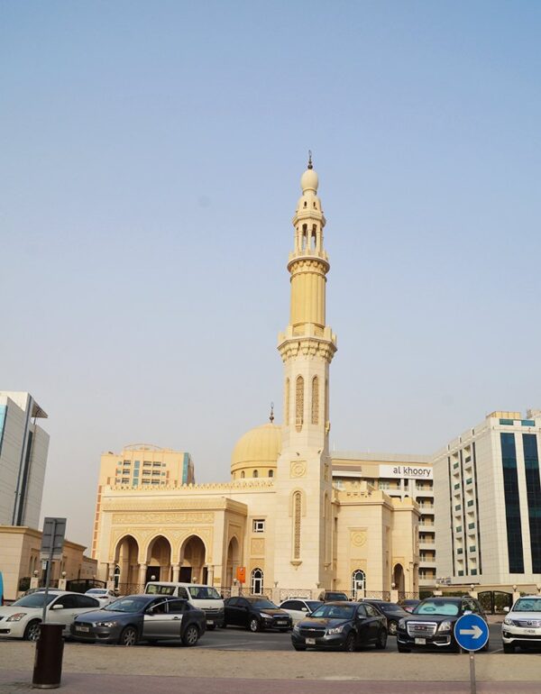 Installed high-quality mosque carpet with traditional Islamic patterns ...